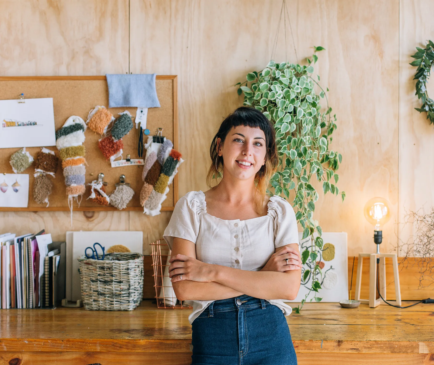 How textile artist Leah Creaven creates her stunning tufted rugs