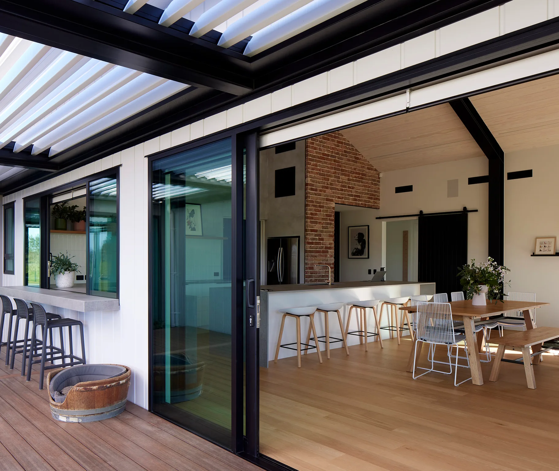 How this striking weatherboard home achieved its modern barn look