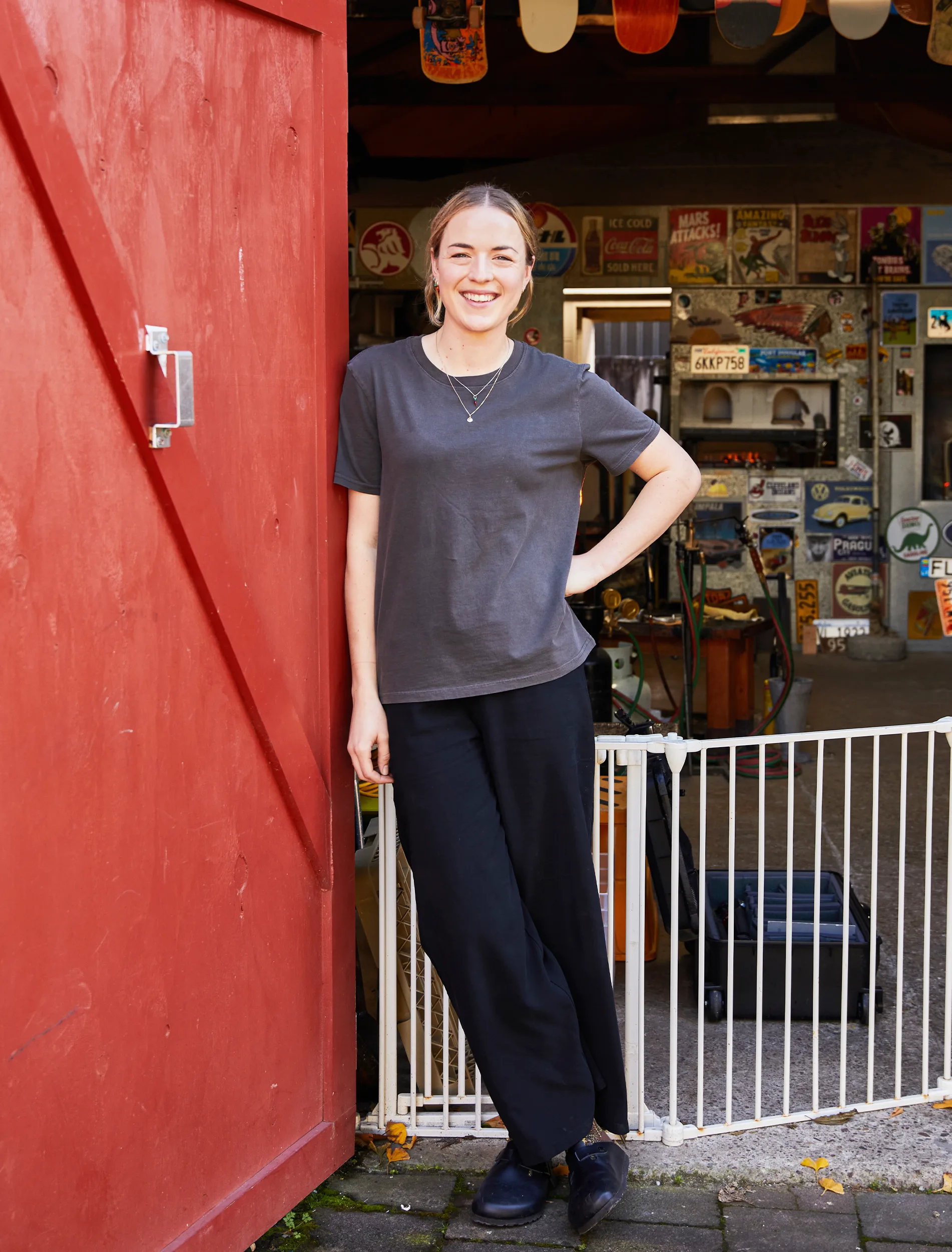 How glass artist Kate Mitchell creates her famous speckled tumblers