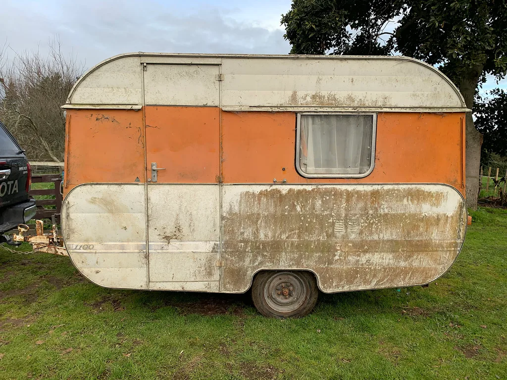 Caravan transformation: How this couple revived a dilapidated caravan