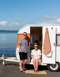 Caravan transformation: How this couple revived a dilapidated caravan