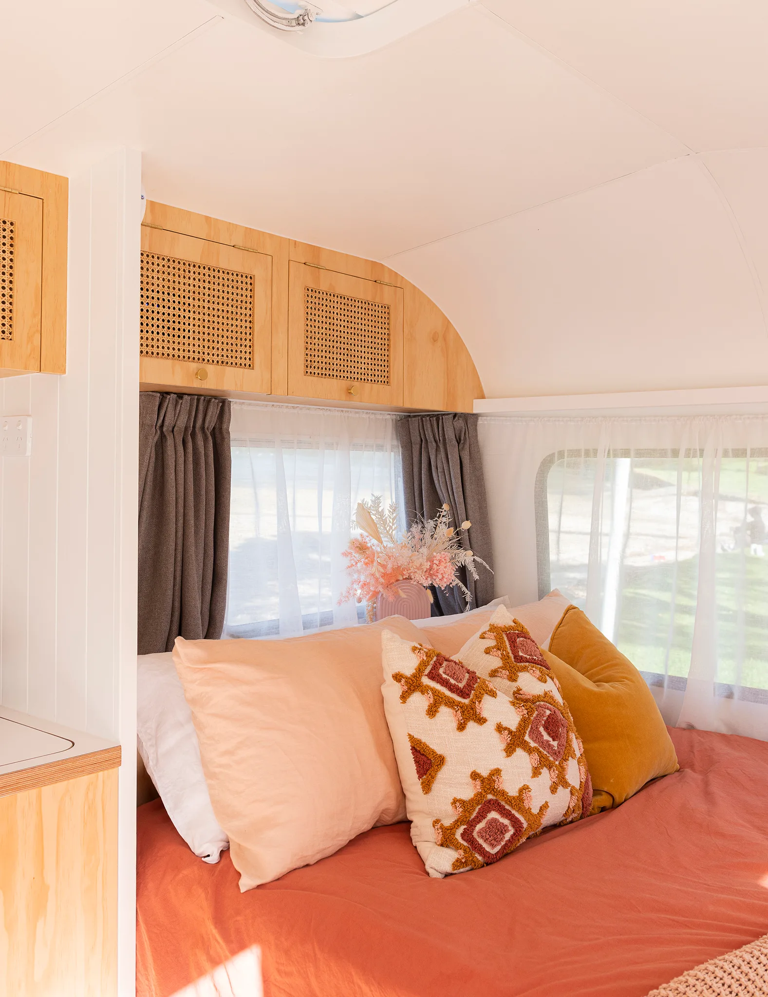 Caravan transformation: How this couple revived a dilapidated caravan