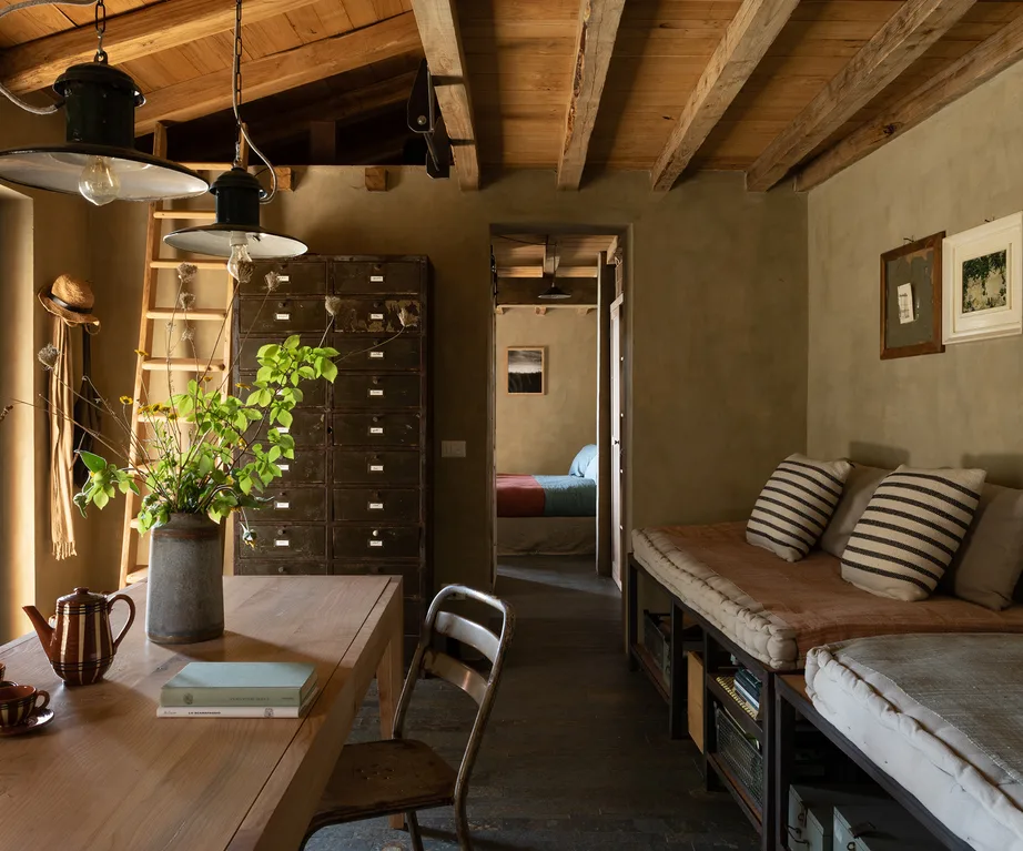 This old agricultural ruin has become a tiny house overlooking the sea ...
