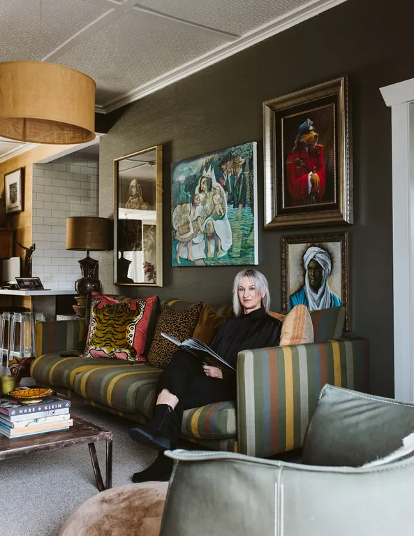 A New Plymouth interior designer's home showcases her eclectic style ...