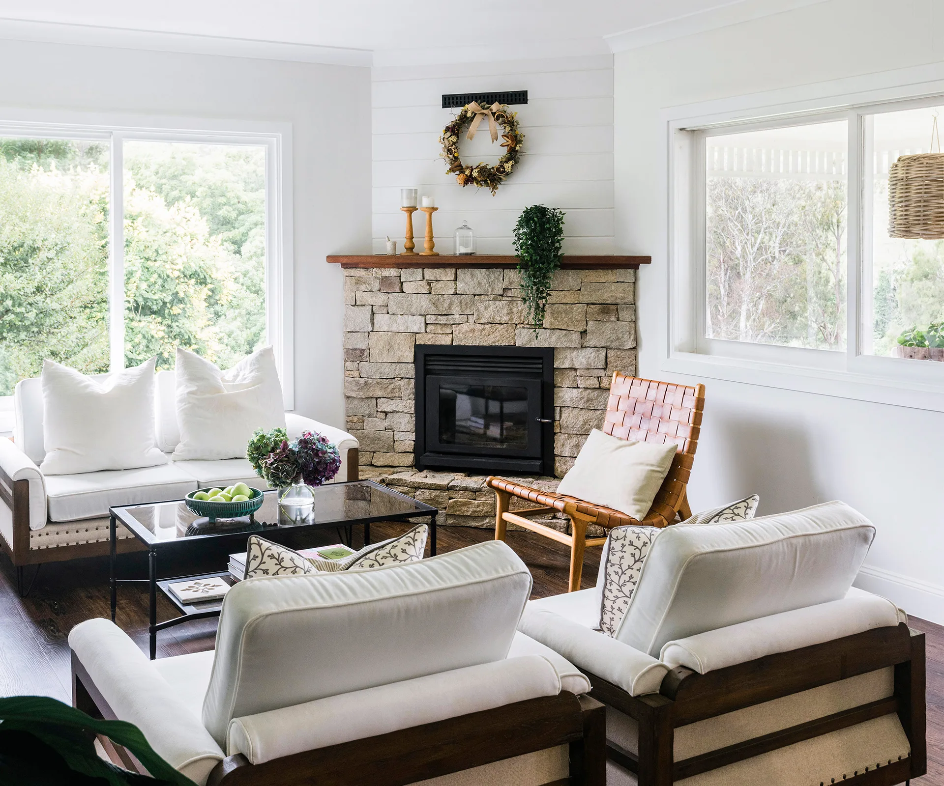 This enterprising couple turned a 90's brick house into a stunning home ...