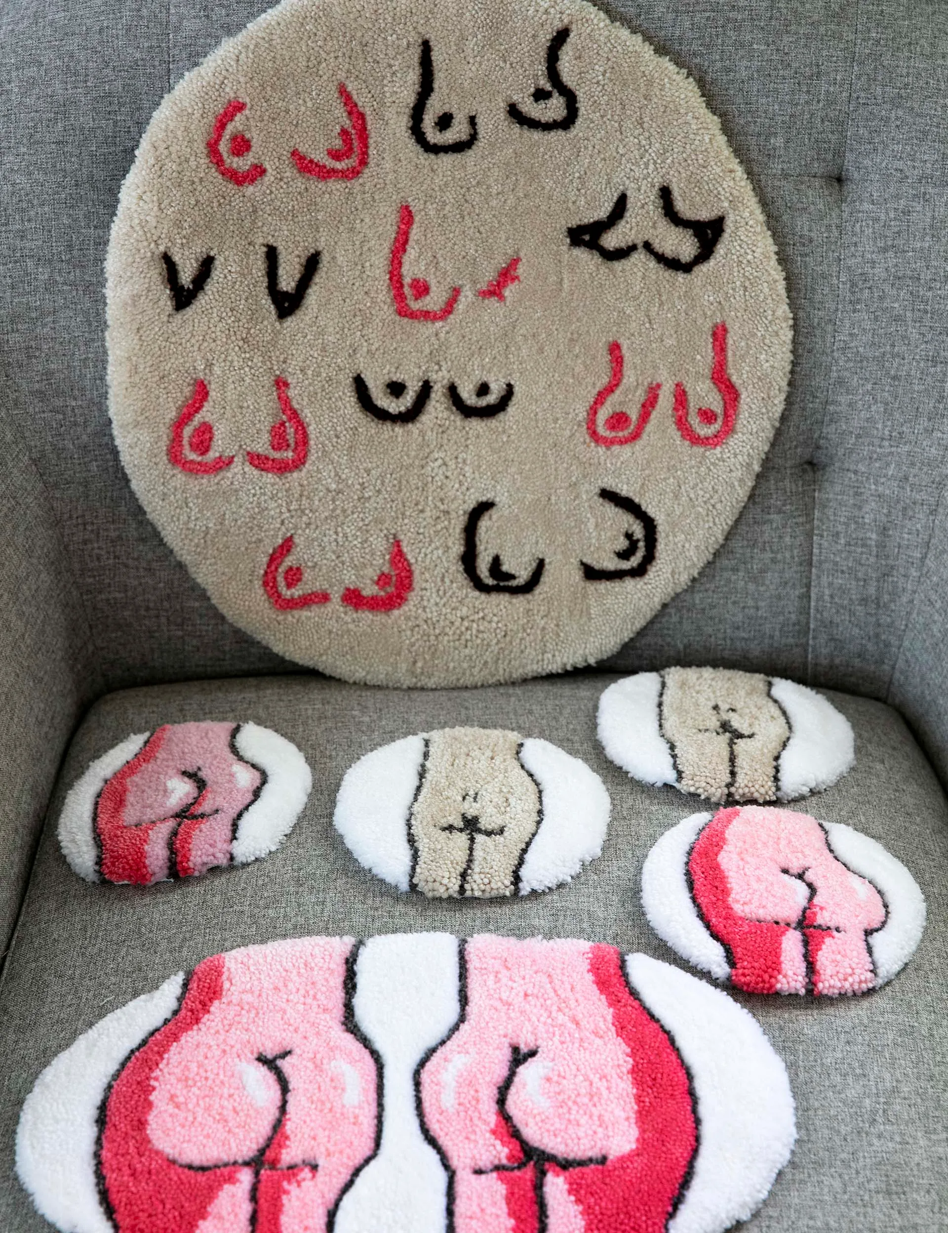 How artist Emma Crawley creates her charmingly cheeky tufted rugs ...