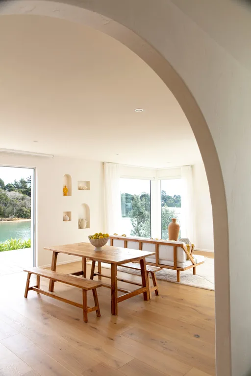 This Raglan new build took its cues from Mediterranean architecture