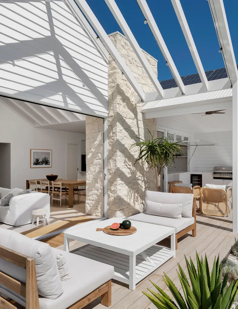 For a cool coastal aesthetic, try these Hamptons style outdoor pieces