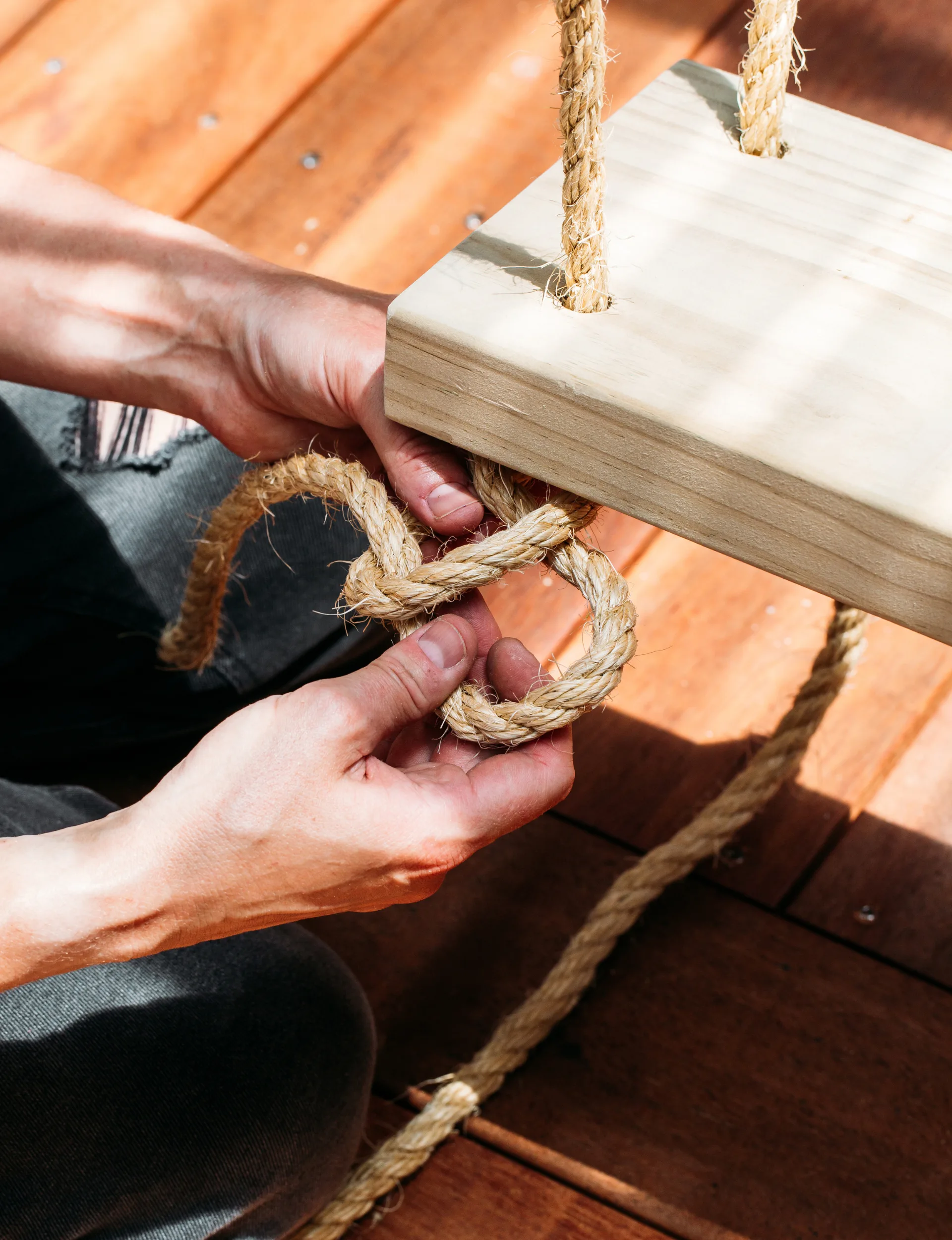 Put together a playground favourite with this DIY swing guide