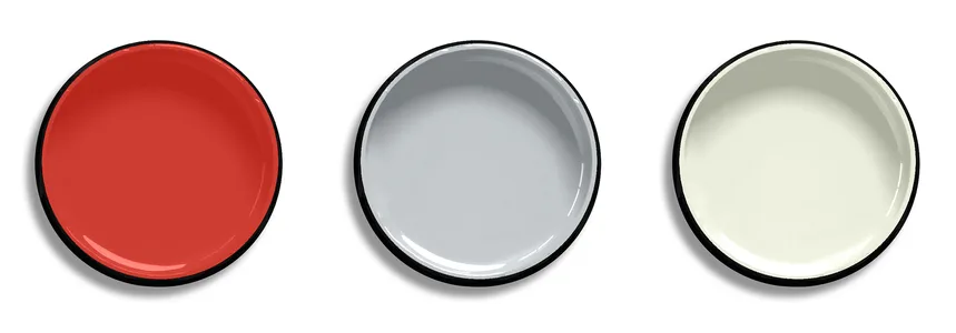 Child's room that is circus-inspired with bold stripes and checks