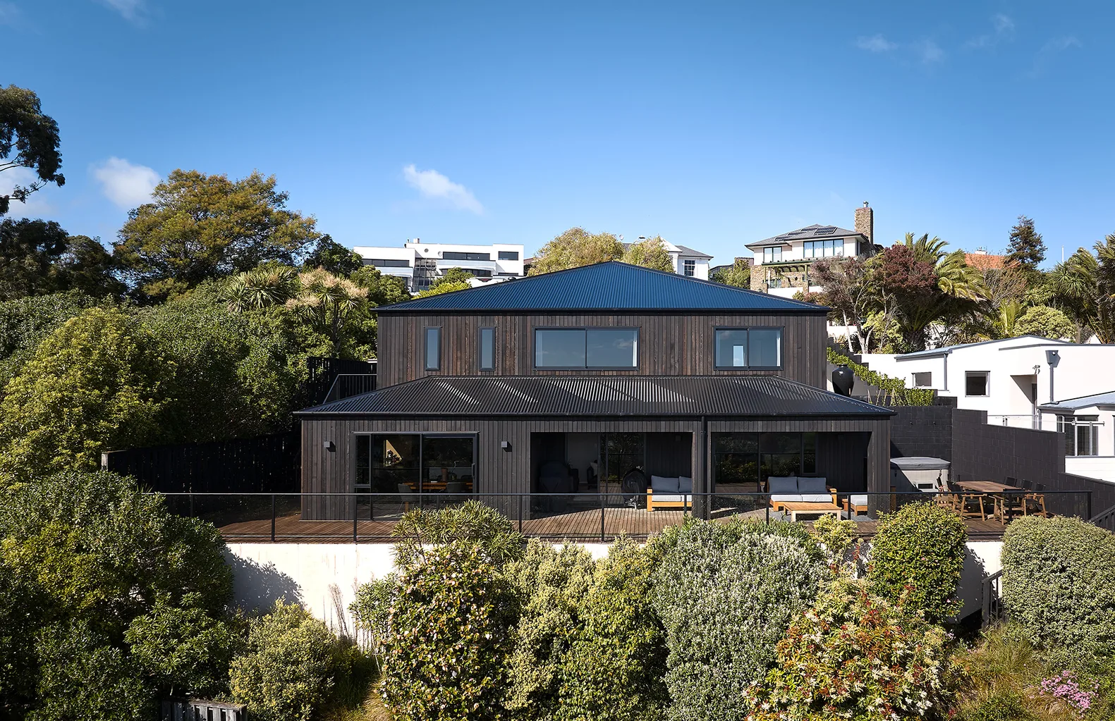 Cedar-clad Christchurch home has unobstructed city views