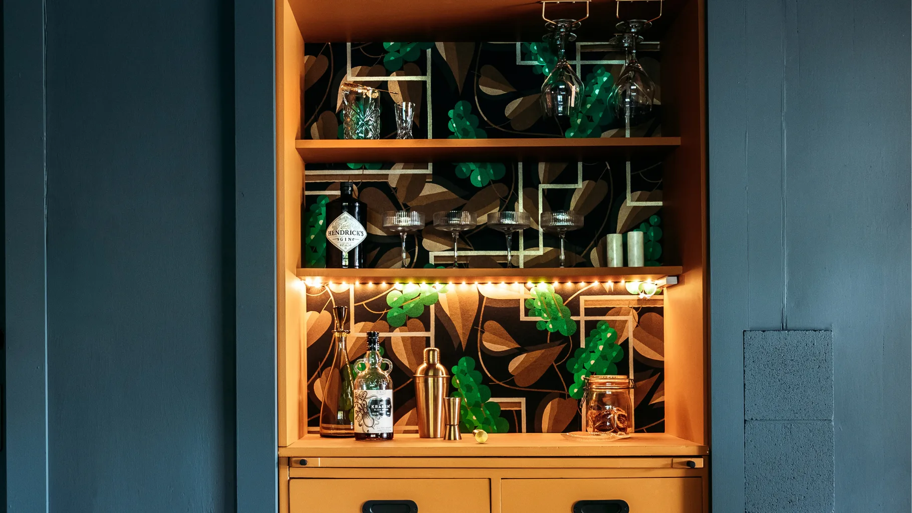 DIY: Upcycle an old cupboard into a drinks bar - Your Home and Garden NZ