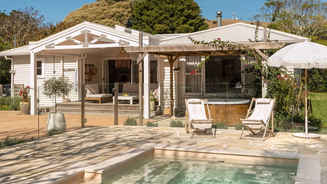 A family renovated this Wainui Beach bungalow into a dream home