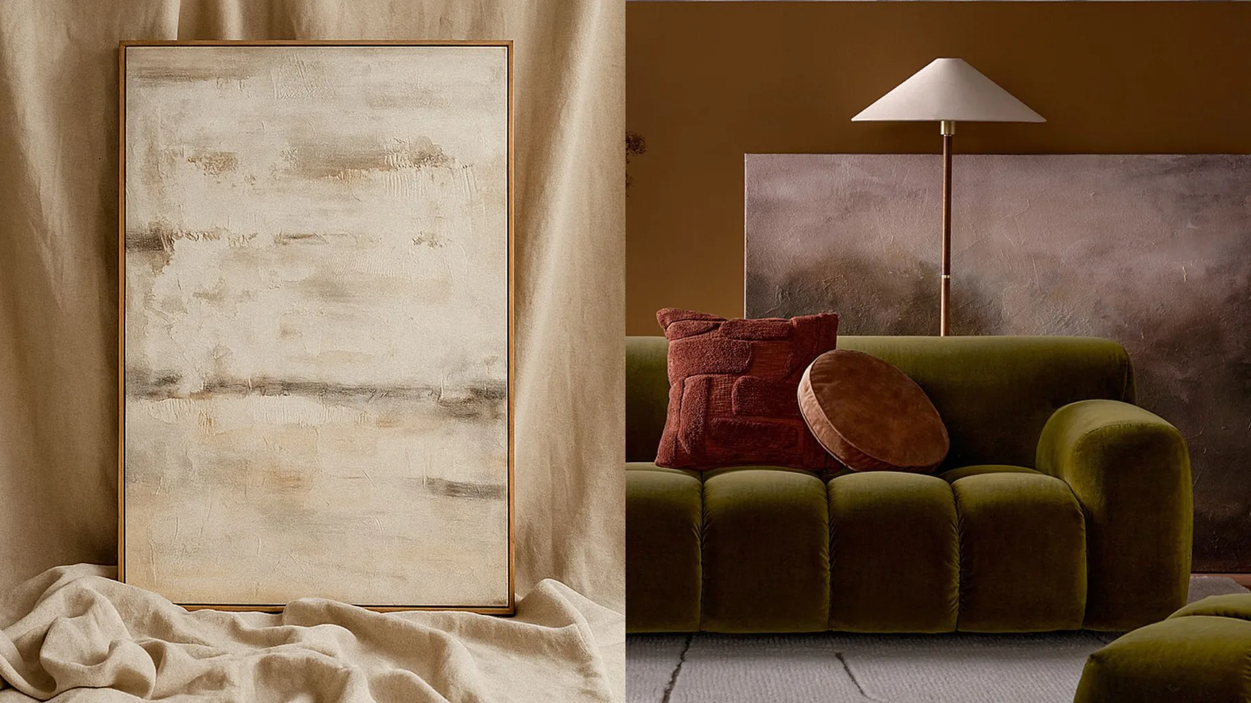 The new Freedom wall art collection is painted by hand