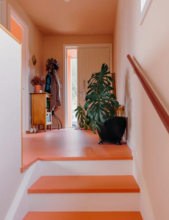 Central Auckland home has a bright, warm and colourful interior