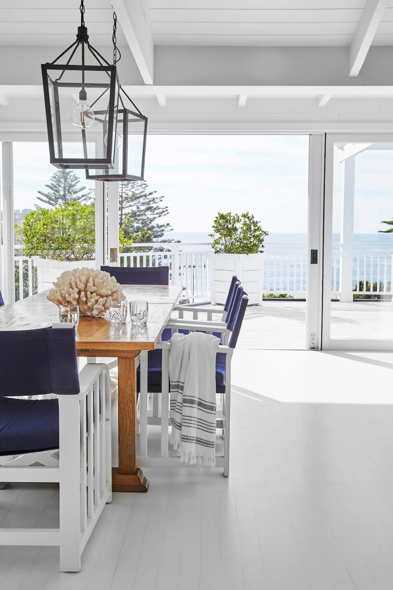 Designer’s All-White Beach House in Whale Beach