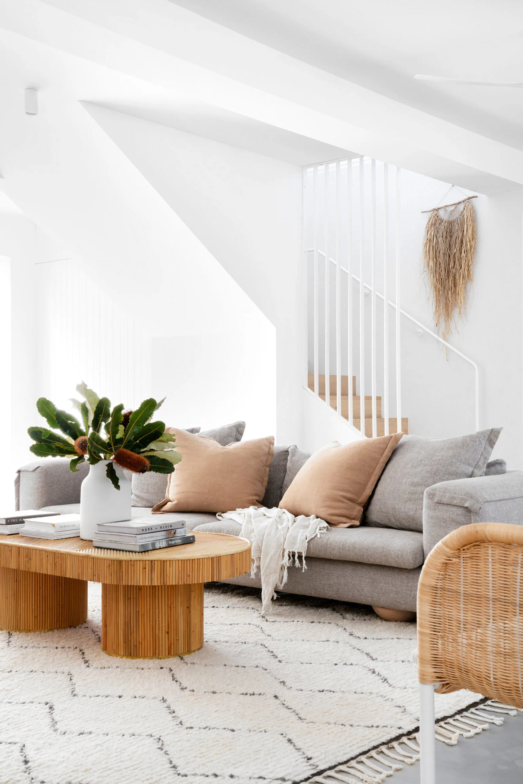 A luxe coastal home with warm neutral elements