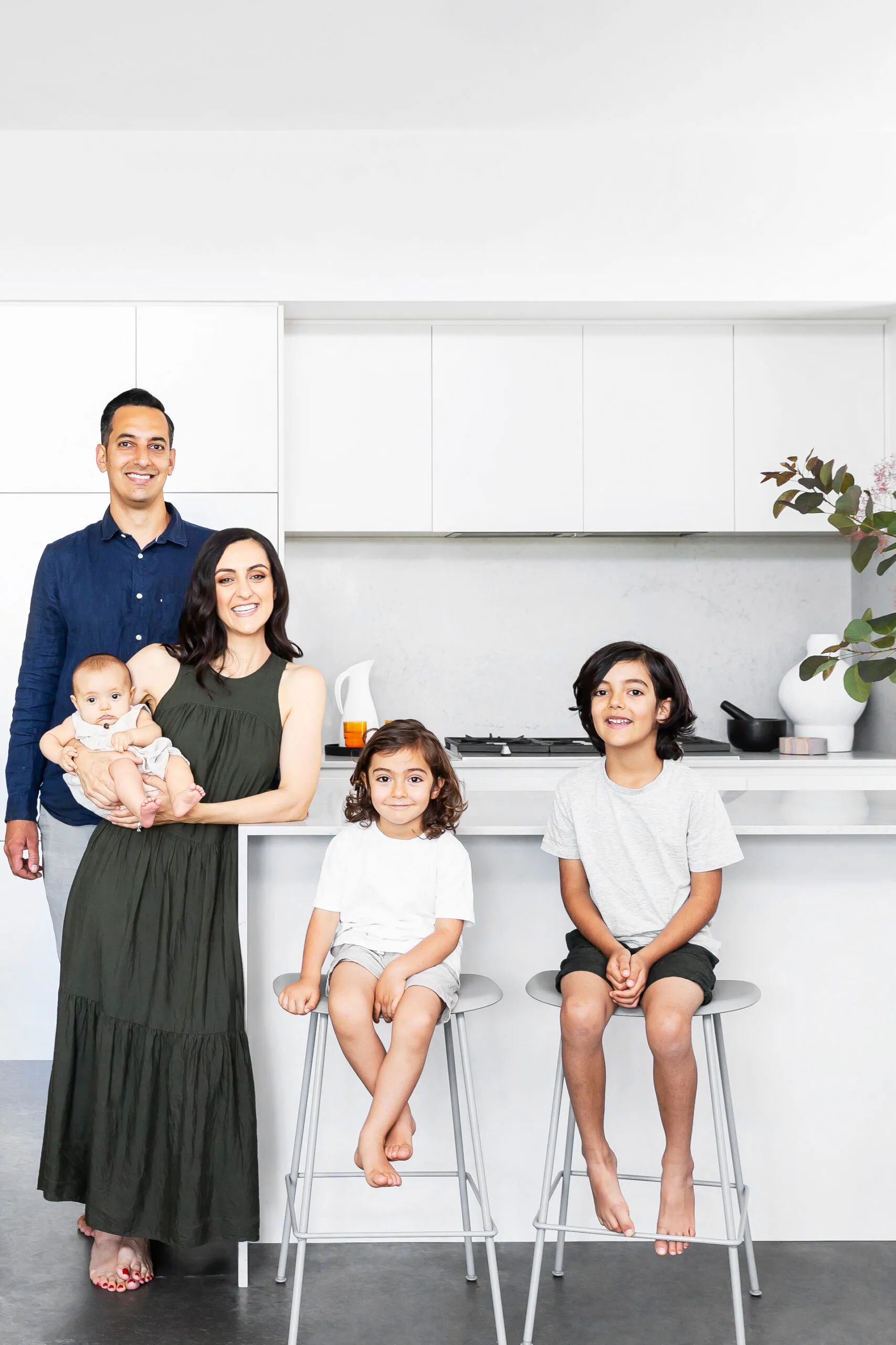 Clutter-free home for a family of building experts