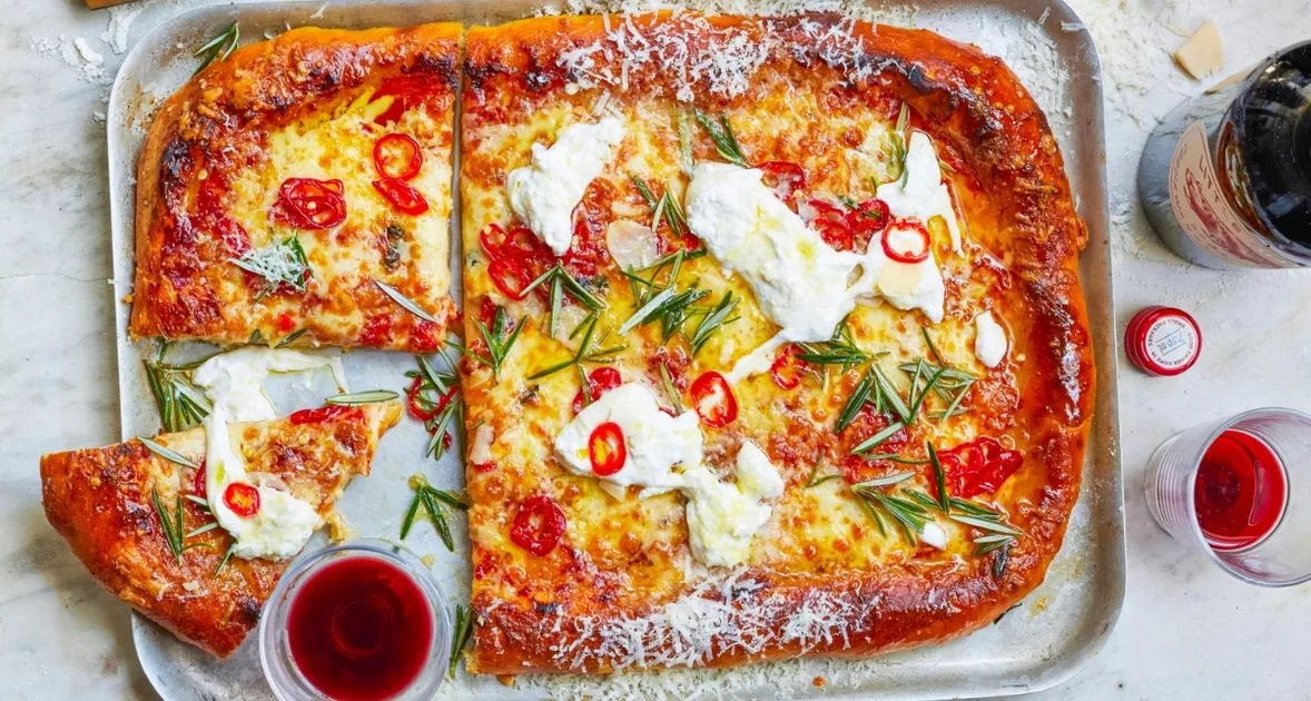 Three Cheese and Pickled Chilli Pizza Recipe | Home Beautiful