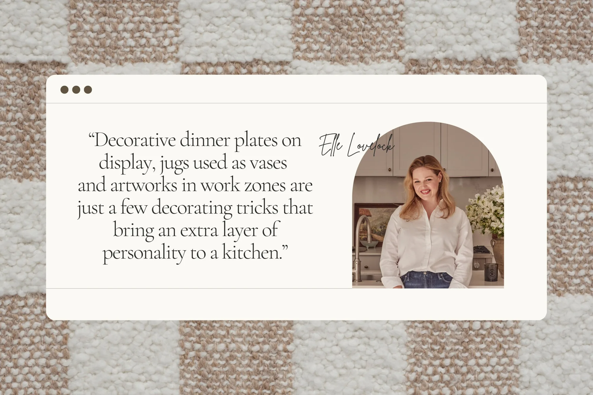 As seen in Home Beautiful magazine this month