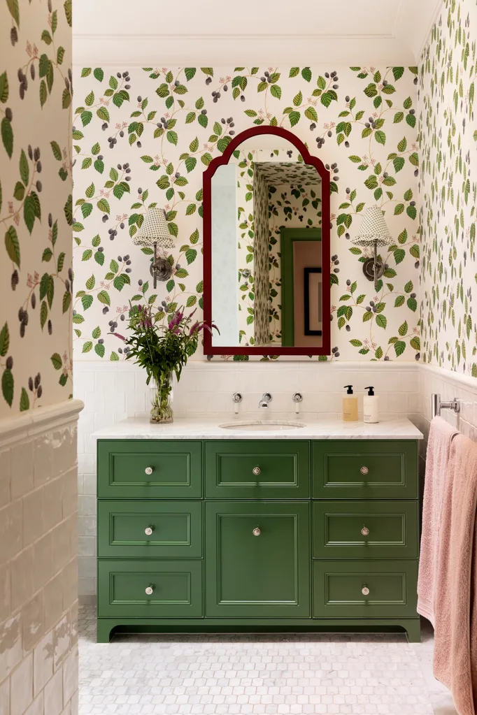 Amy Spargo’s green bathroom is big on whimsy and wonder | Home Beautiful