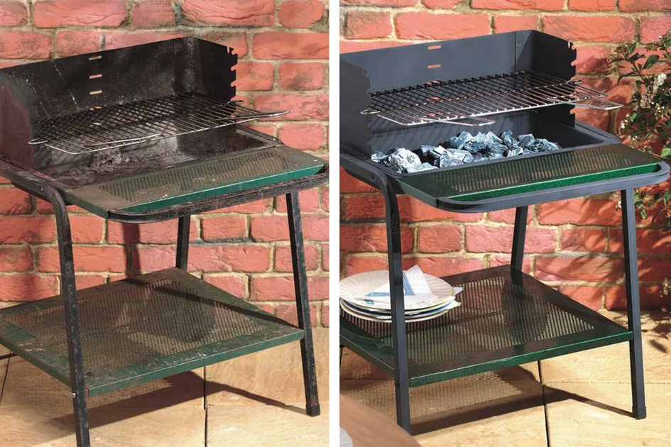 Before & after: How to paint your barbecue | Home Beautiful