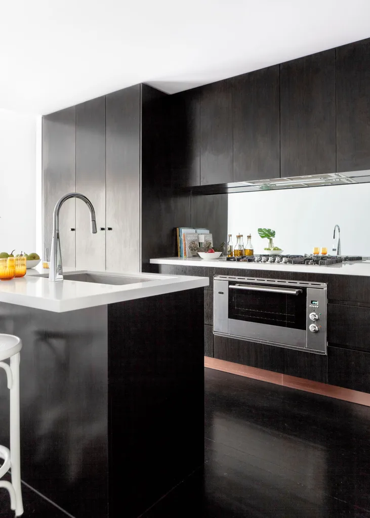 Monochrome makeover: Glamour-packed kitchen | Home Beautiful
