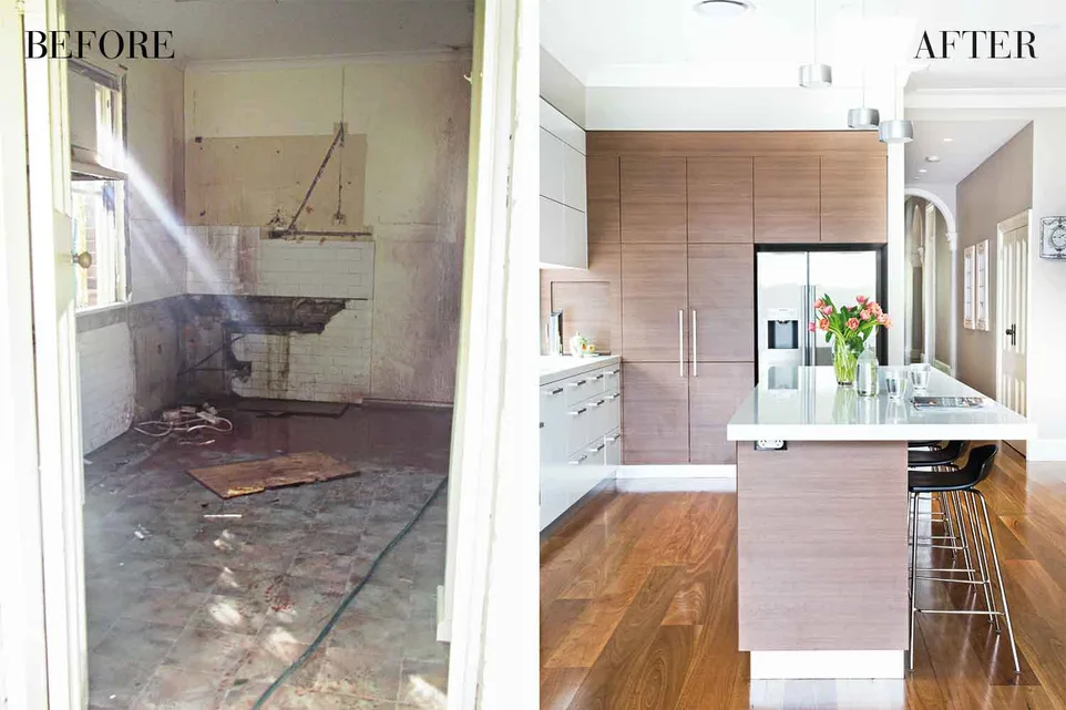 Before & After: Federation kitchen transformed into modern