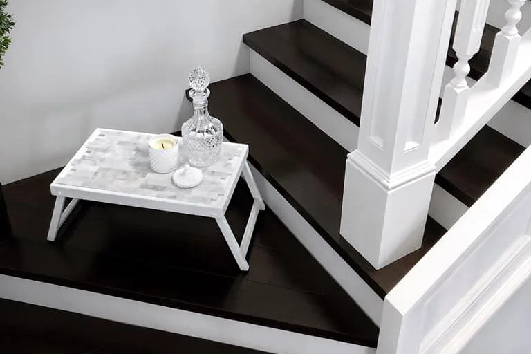 $15 Kmart folding tray gets a designer Hamptons look