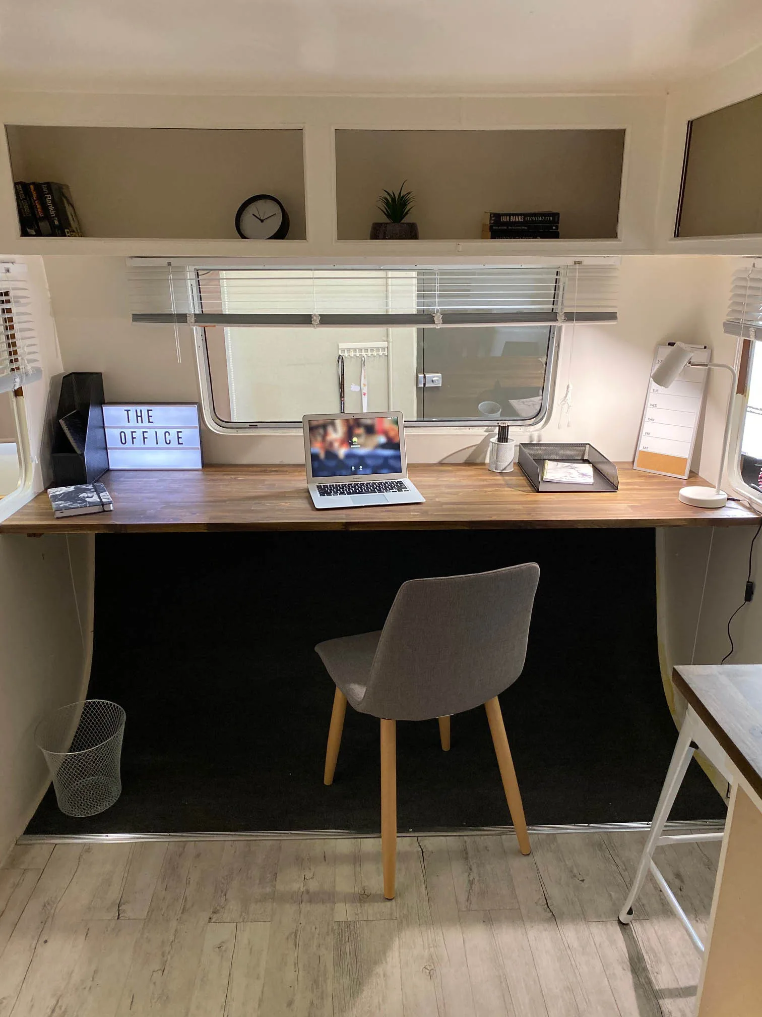 From run-down caravan to sleek office space