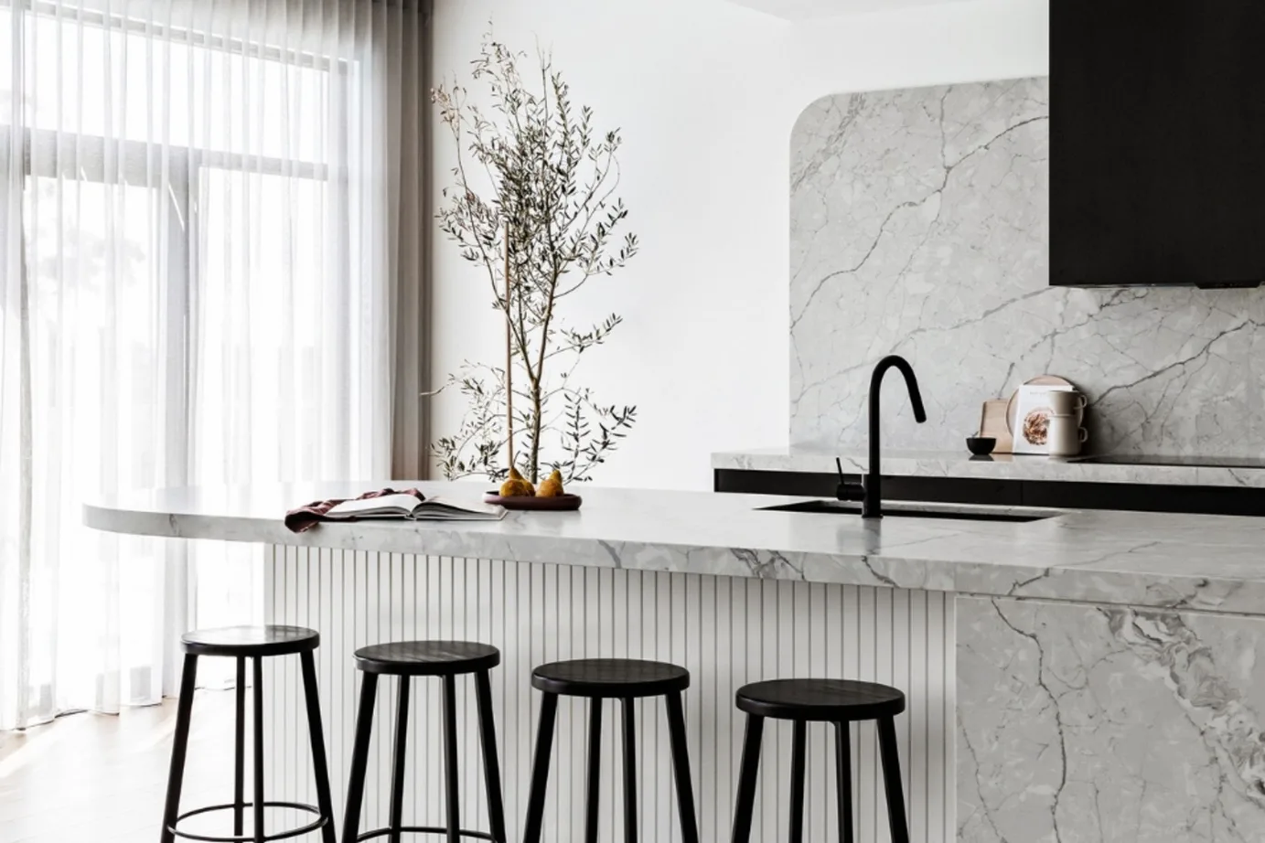 7 great ideas for a monochrome kitchen | Home Beautiful