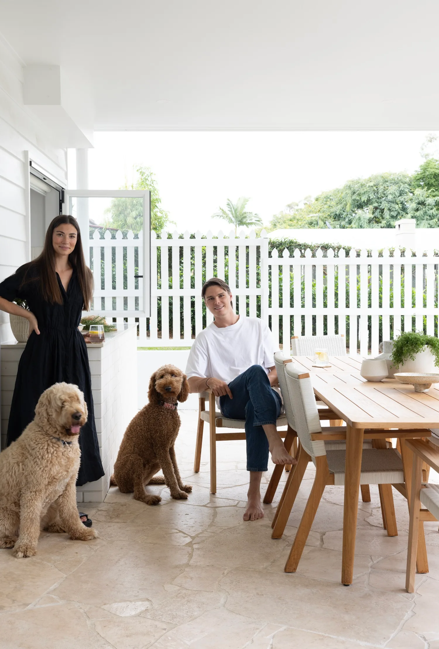 Designer and AFL star's renovated Queensland workers cottage