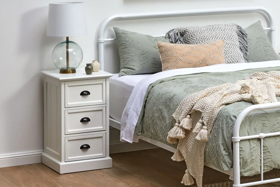 7 Hamptons-style bedside tables to inspire your bedroom