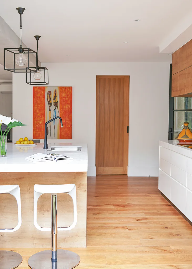 Stunningly exotic timber kitchen | Home Beautiful