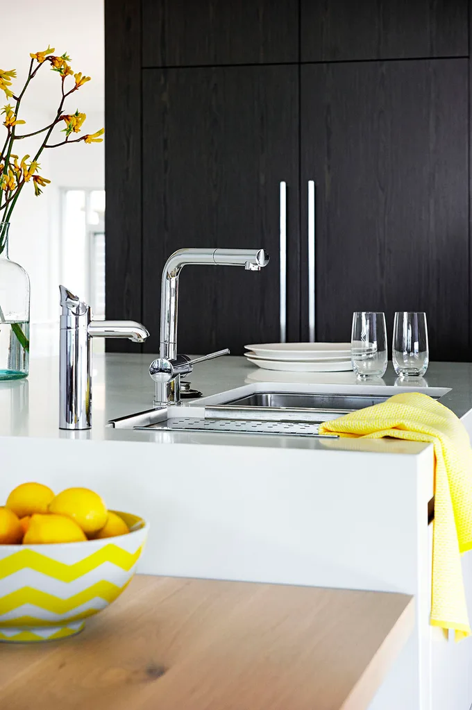 Modern monochrome kitchen | Home Beautiful