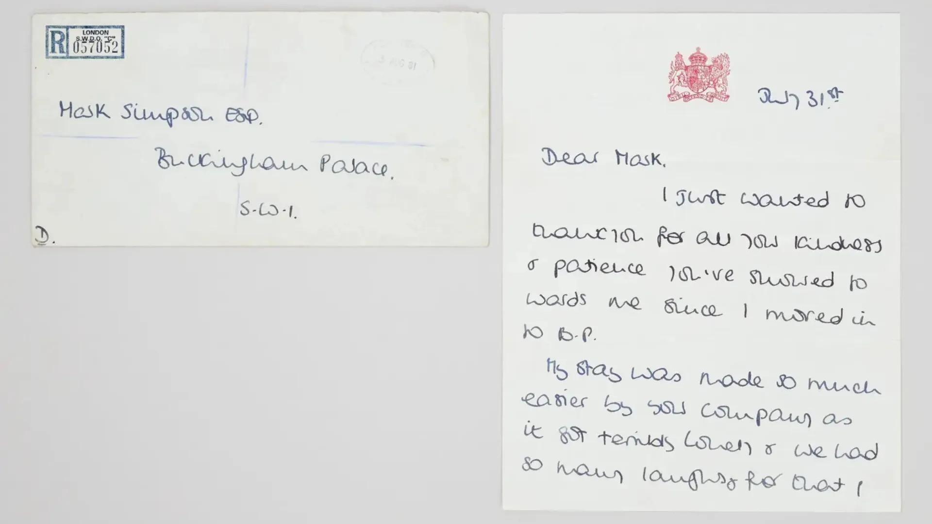 Personal Princess Diana letter goes up for auction - The Australian ...