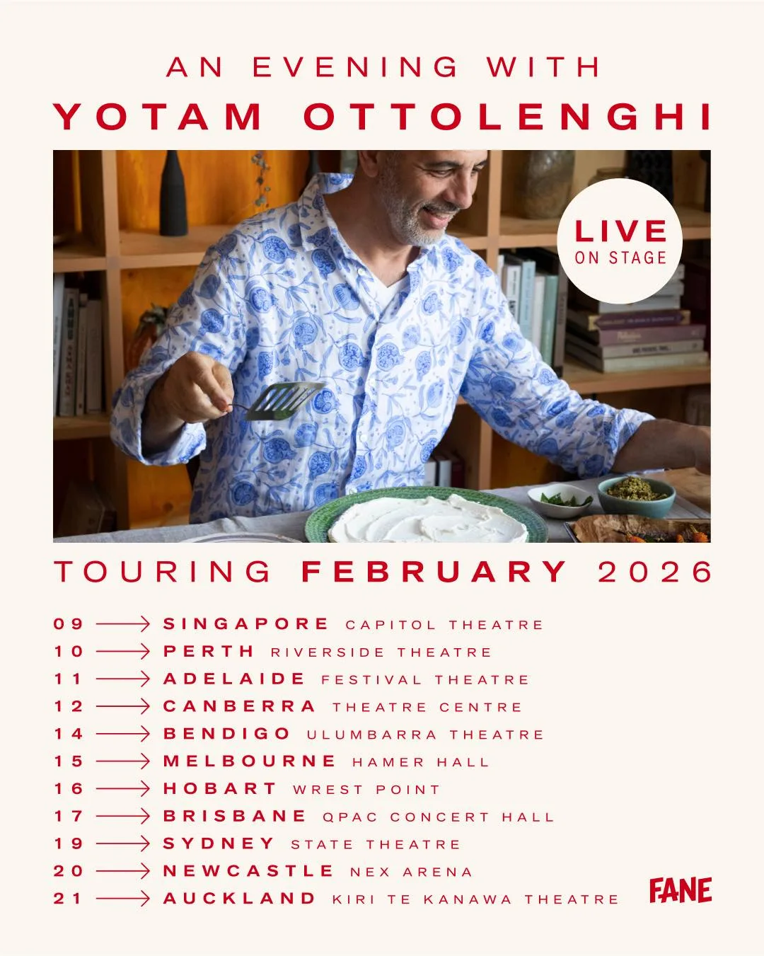 Yotam Ottolenghi Australia tour 2026 - how to get tickets - The ...