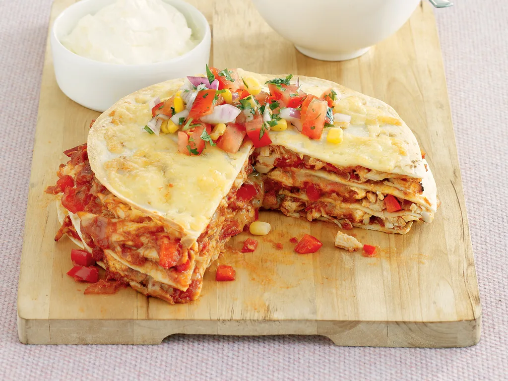 Mexican tortilla stack | Women's Weekly Food