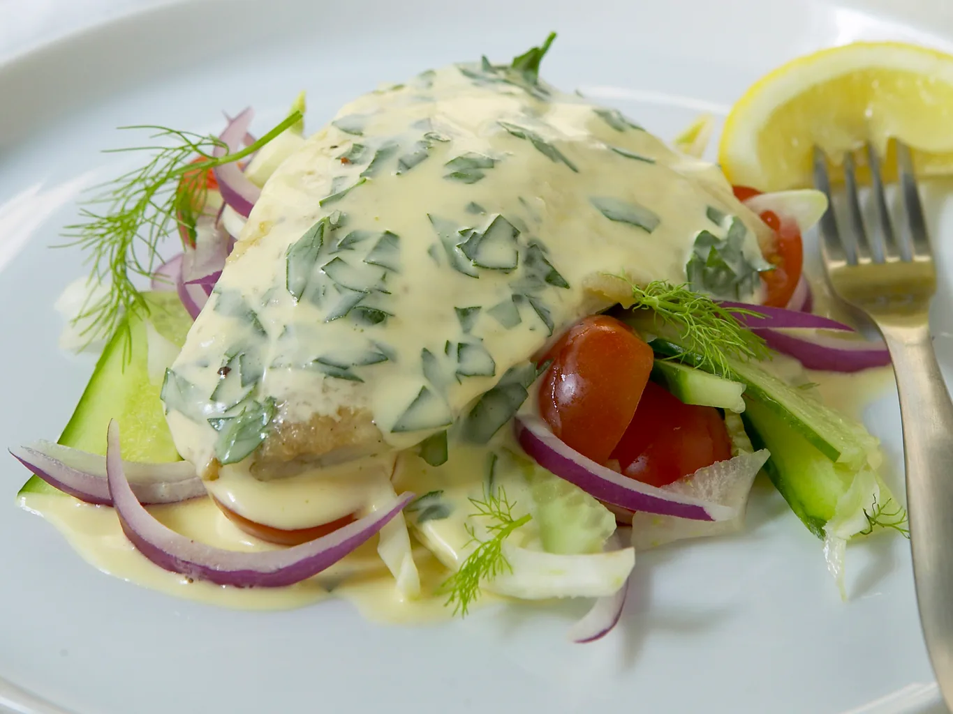 Bream fillets with lemon butter sauce | Women's Weekly Food