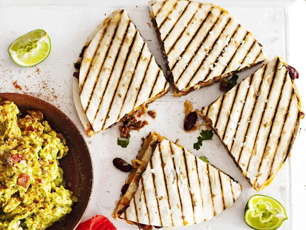 Beef and bean quesadilla stacks | Women's Weekly Food