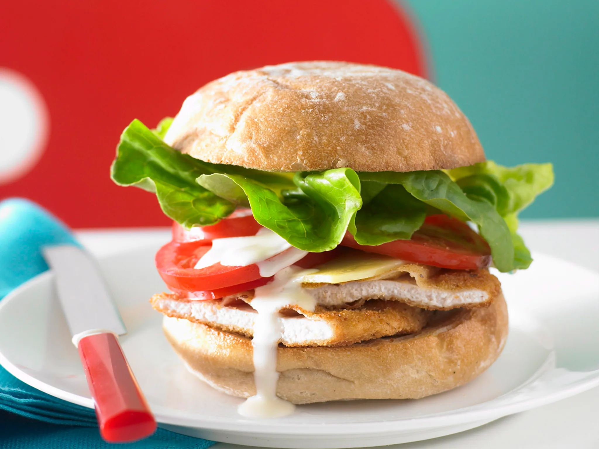 Chicken schnitzel burger | Women's Weekly Food