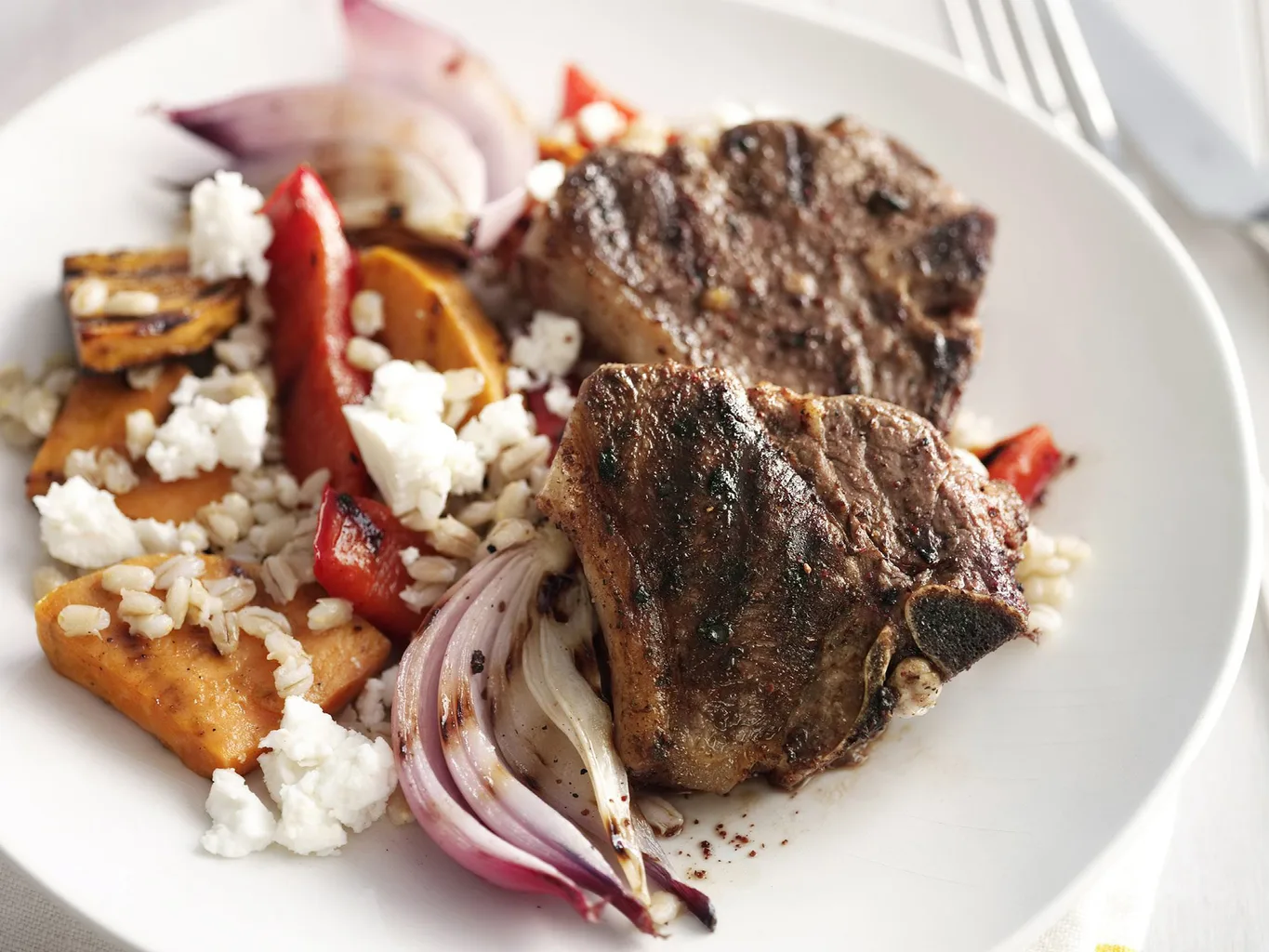 Sumac lamb on pearl barley salad | Women's Weekly Food