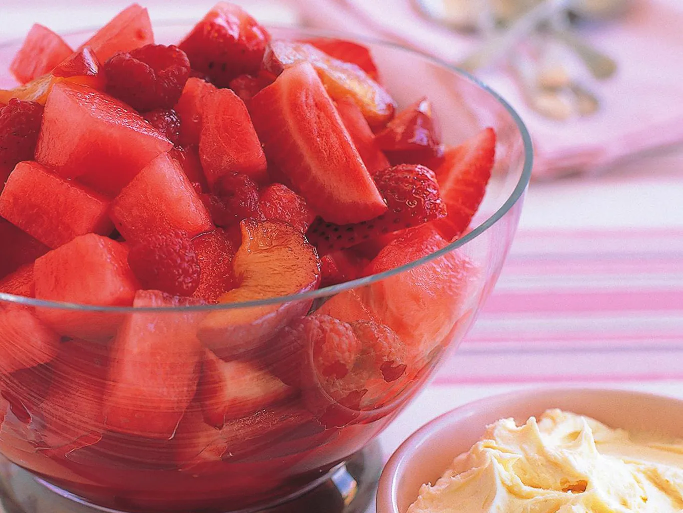 Red fruit salad with lemon mascarpone | Women's Weekly Food