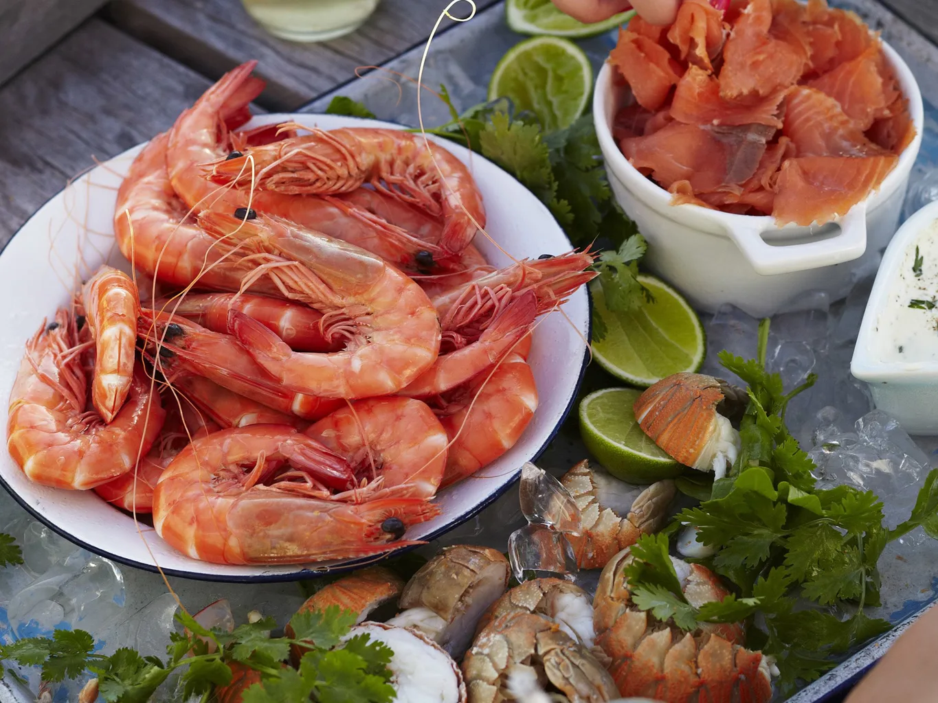 Cold seafood platter with herb yoghurt | Women's Weekly Food