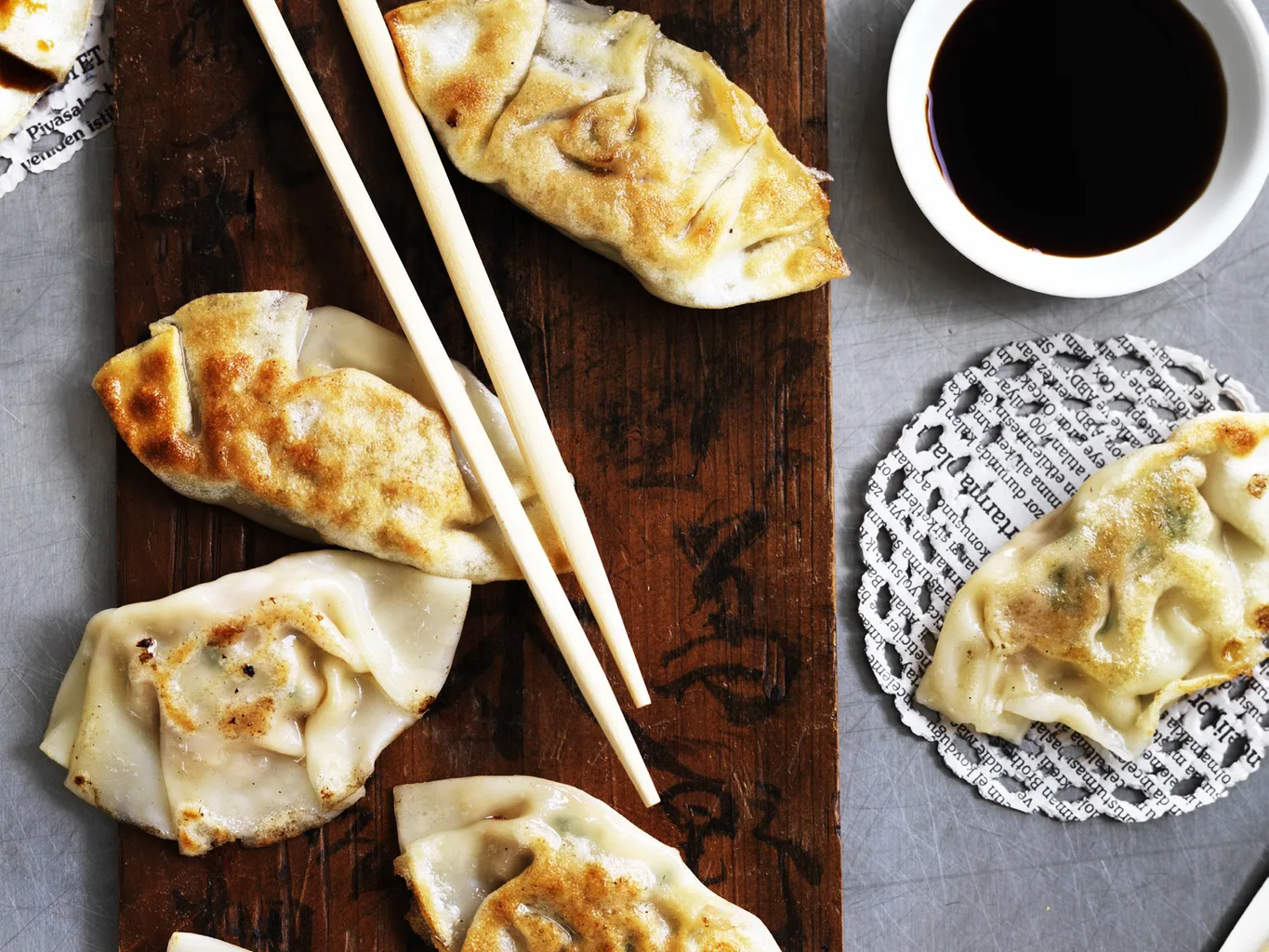 Homemade Gyozas with Pork and Vegetable Filling