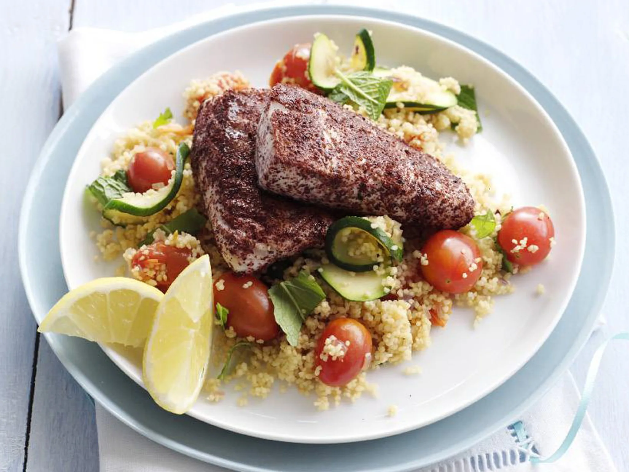 Sumac fish with couscous salad | Women's Weekly Food