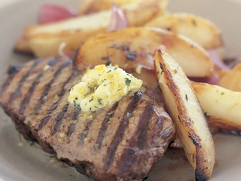 Veal Rack with Rosemary and Rocket Pesto