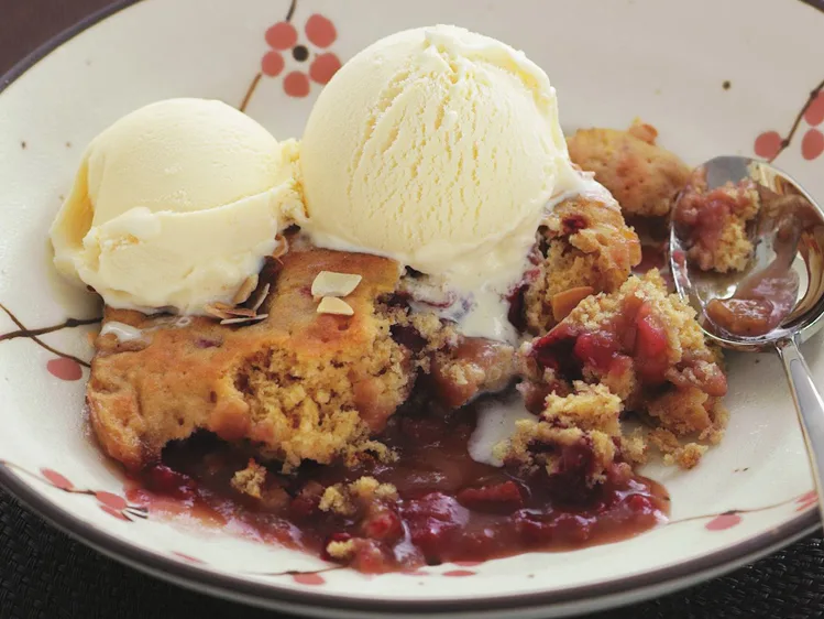 Orange and Raspberry Self-Saucing Pudding