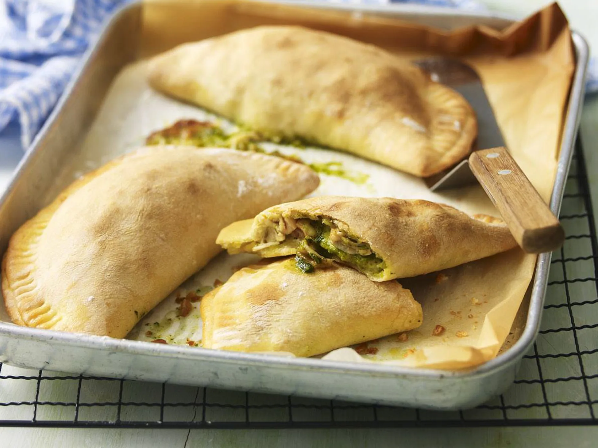 Pesto chicken turnovers | Women's Weekly Food
