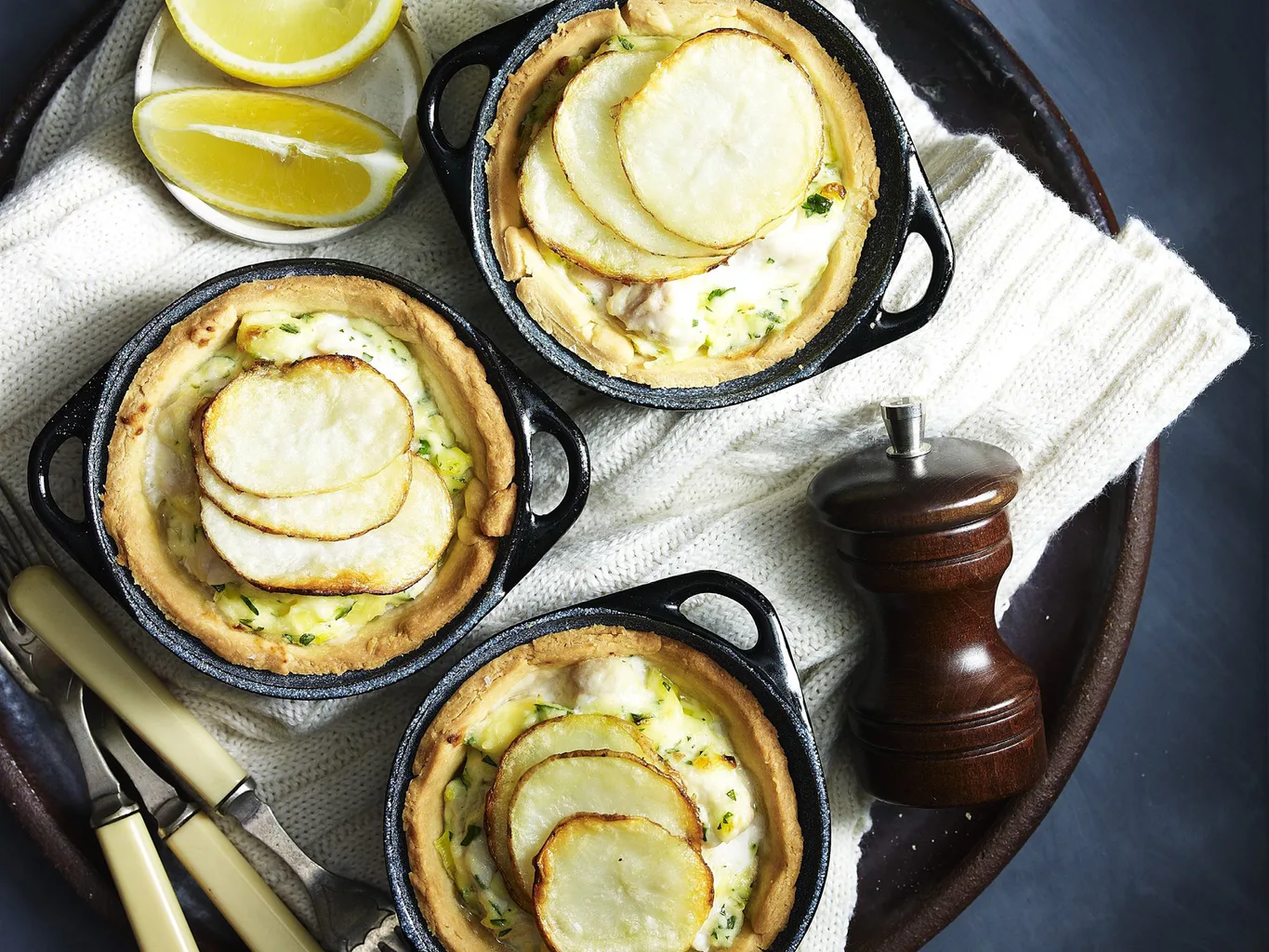 Fish pies with potato-scale topping | Women's Weekly Food